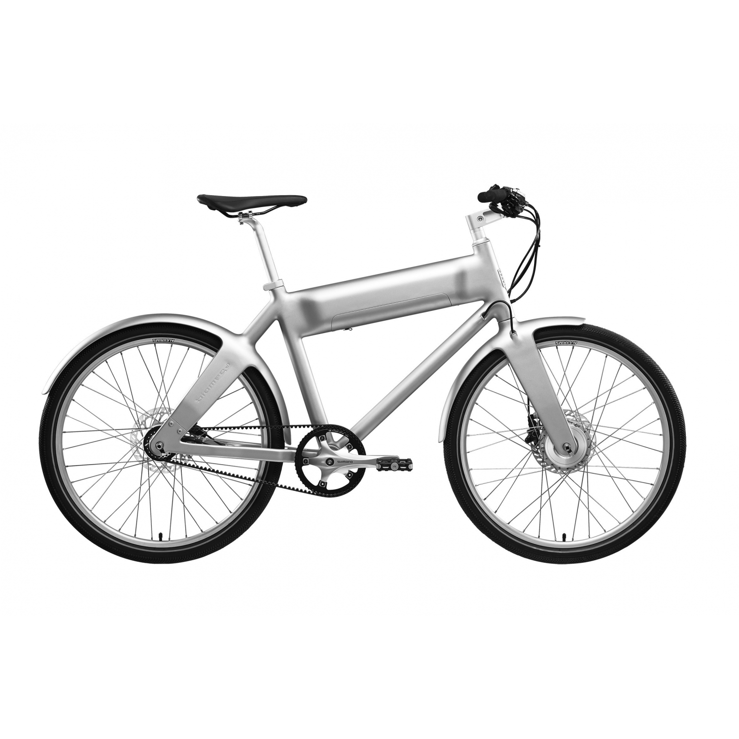 El-cykler med remtræk